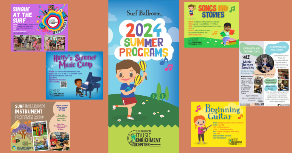 2024 Summer Programs at the Surf Ballroom's Music Center!